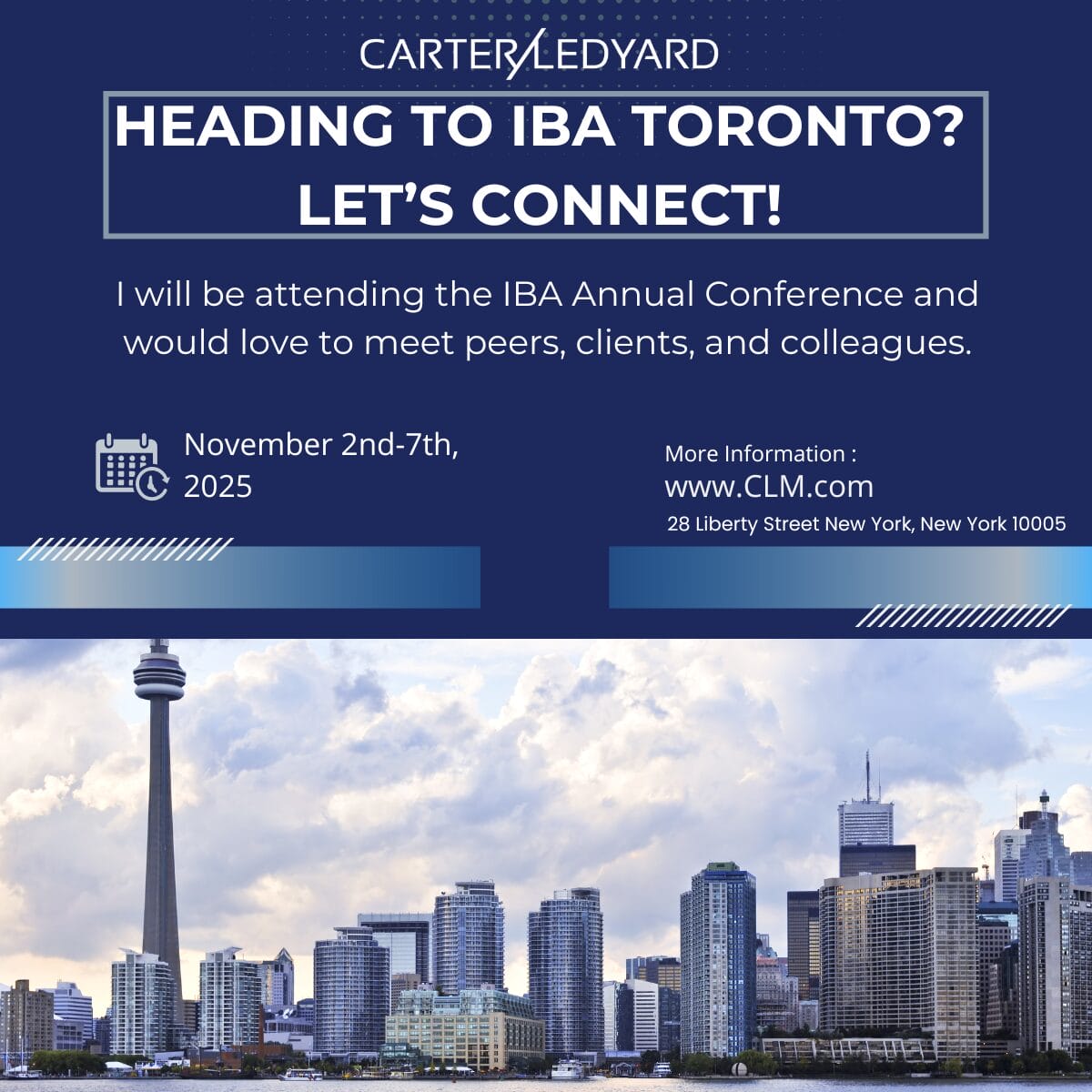 Carter Ledyard at the IBA Annual Conference 2025 | Carter Ledyard ...